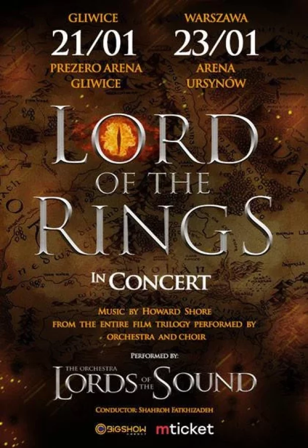 Lord of the Rings in Concert - Gliwice ᐉ Bilet na koncert Kup na 21 ...