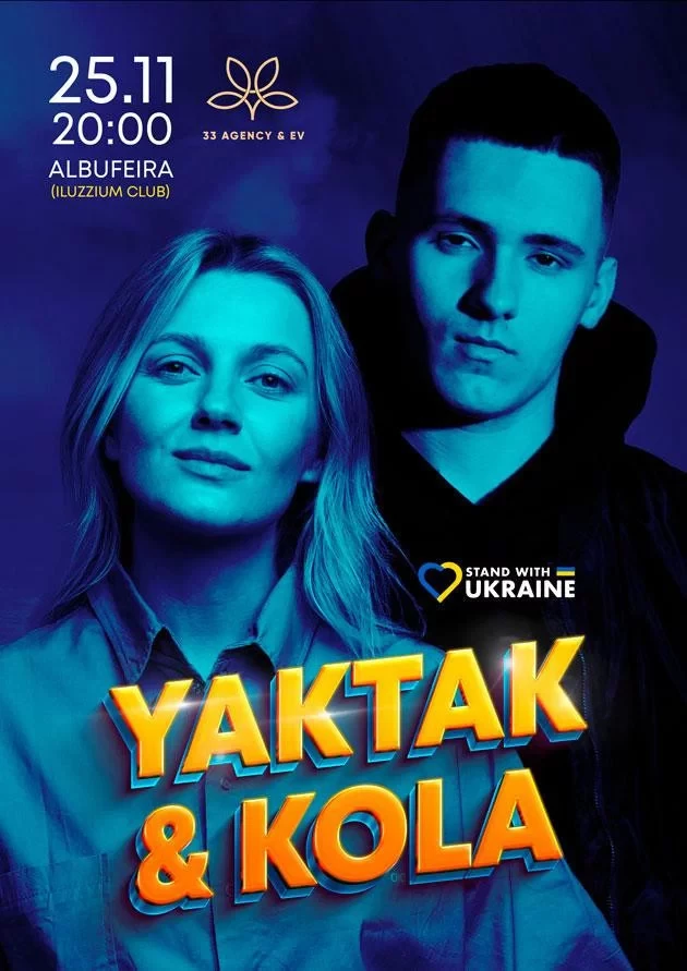 YAKTAK+KOLA in Albufeira ᐉ Concert ticket Buy on 25 November 2023 ᐉ ...