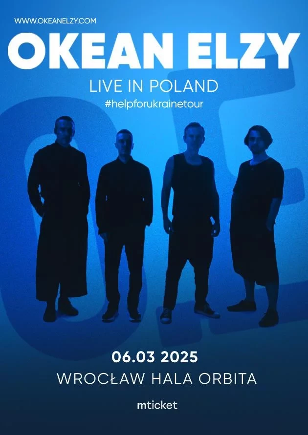 OKEAN ELZY - Wrocław ᐉ Bilet na koncert Kup na 06 marca 2025 ᐉ mticket.pl