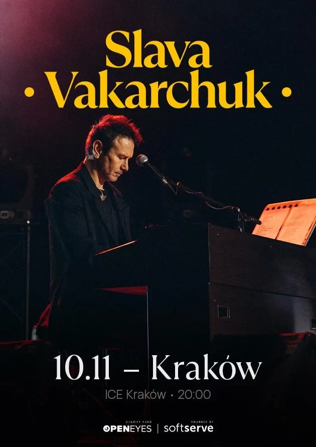 Slava Vakarchuk in Krakow ᐉ Concert ticket Buy on 10 November 2025 ᐉ ...