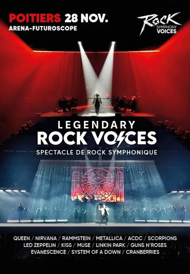 Rock Symphony Voices in Poitiers ᐉ Concert ticket Buy on 28 November ...