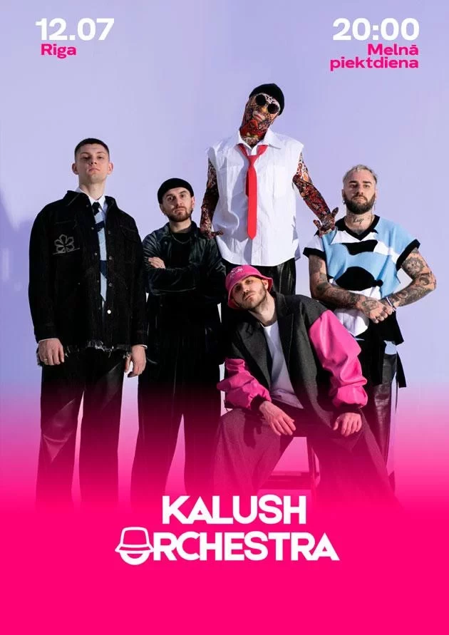 KALUSH ORCHESTRA Rīga ᐉ Koncerta biļete Pērciet vietnē 12 jūlijs 2024 ᐉ ...