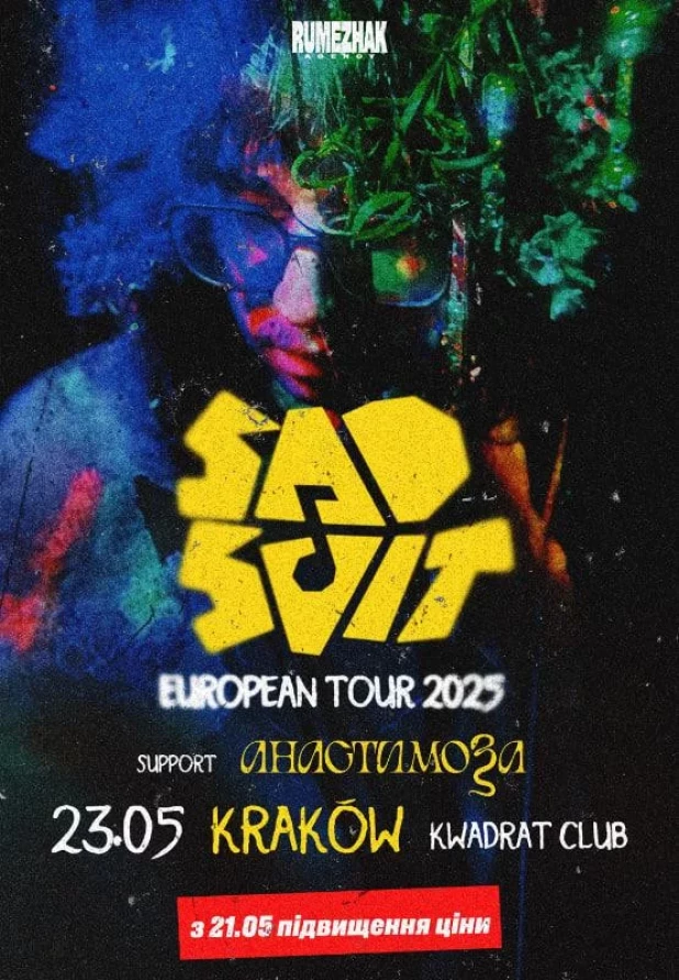 SadSvit - Kraków ᐉ Bilet na koncert Kup na 23 maja 2025 ᐉ mticket.pl