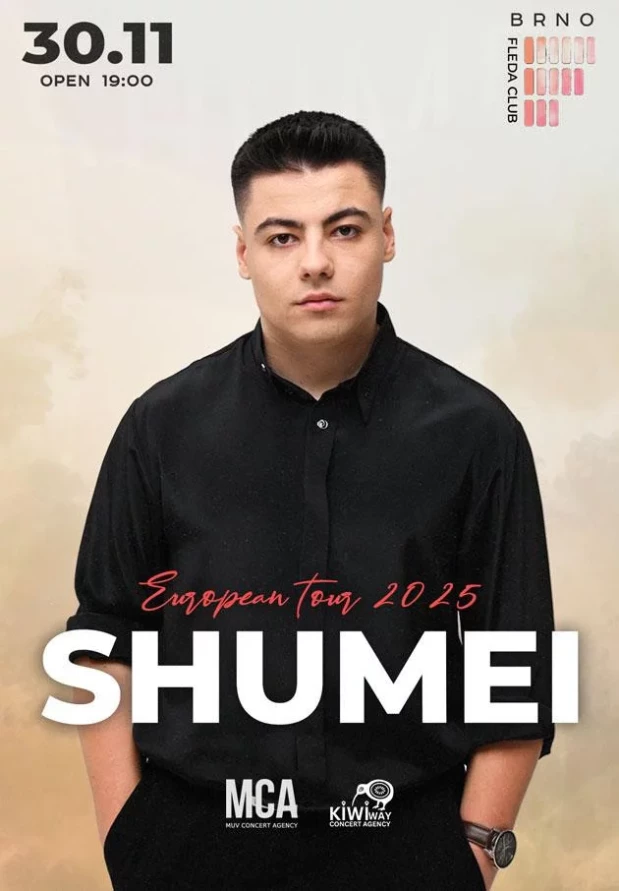 SHUMEI EUROPEAN TOUR 2025 in Brno ᐉ Concert ticket Buy on 30 November 2025 ᐉ mticket.eu
